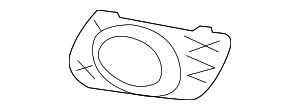 164-880-20-24 - Fog Lamp Bezel 2011 Mercedes-Benz ML 450 | Mercedes ...