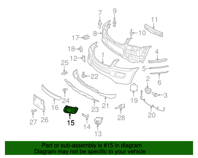 2011 Mercedes-Benz ML 450 Fog Light Trim 164-880-20-24 ...