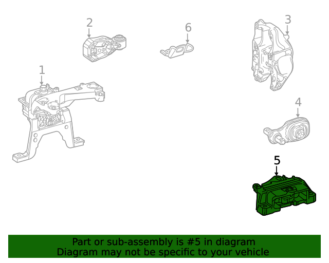 2020-2023 Mercedes-Benz Automatic Transmission Mount 177-240-75-00 ...