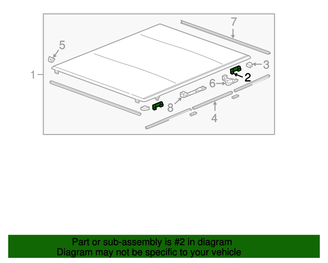 2014-2019 GM Truck Bed Lid Striker Plate 23106155 GM | GMPartsDirect.com