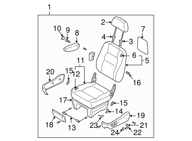 2002-2005 Kia Sedona Adjust Motor - Driver's Side (LH) 0K95A-88635 ...
