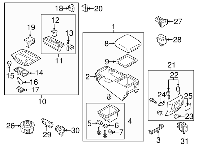 2011-2017 Infiniti Pocket 96924-1LA0A | Infiniti of Orland Park