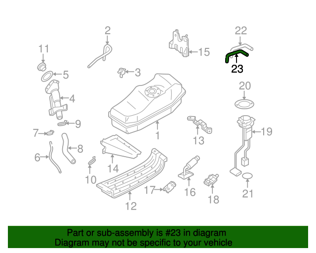 2000-2004 Nissan Xterra Outlet Hose 17270-4S100 | TascaParts.com