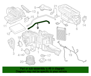 FL3Z-18472-B 2015-2017 Ford F-150 HVAC Heater Hose | Fairway Ford Parts