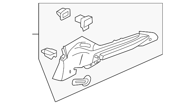 2015-2018 Ford Focus Interior Quarter Panel Trim Panel F1EZ-5846809-AA ...