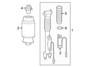 292-320-16-00 - Shock Absorber 2016-2019 Mercedes-Benz | Mercedes-Benz ...