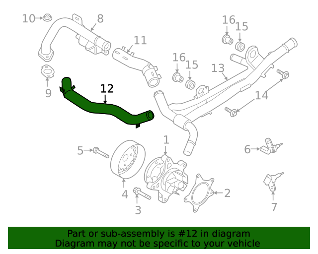 25473-2M000 - Egr Pipe 2020-2023 Kia Rio | Kia.Parts Store