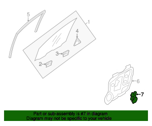 82450-3T000 - Window Motor 2015-2017 Kia K900 | Kia.Parts Store