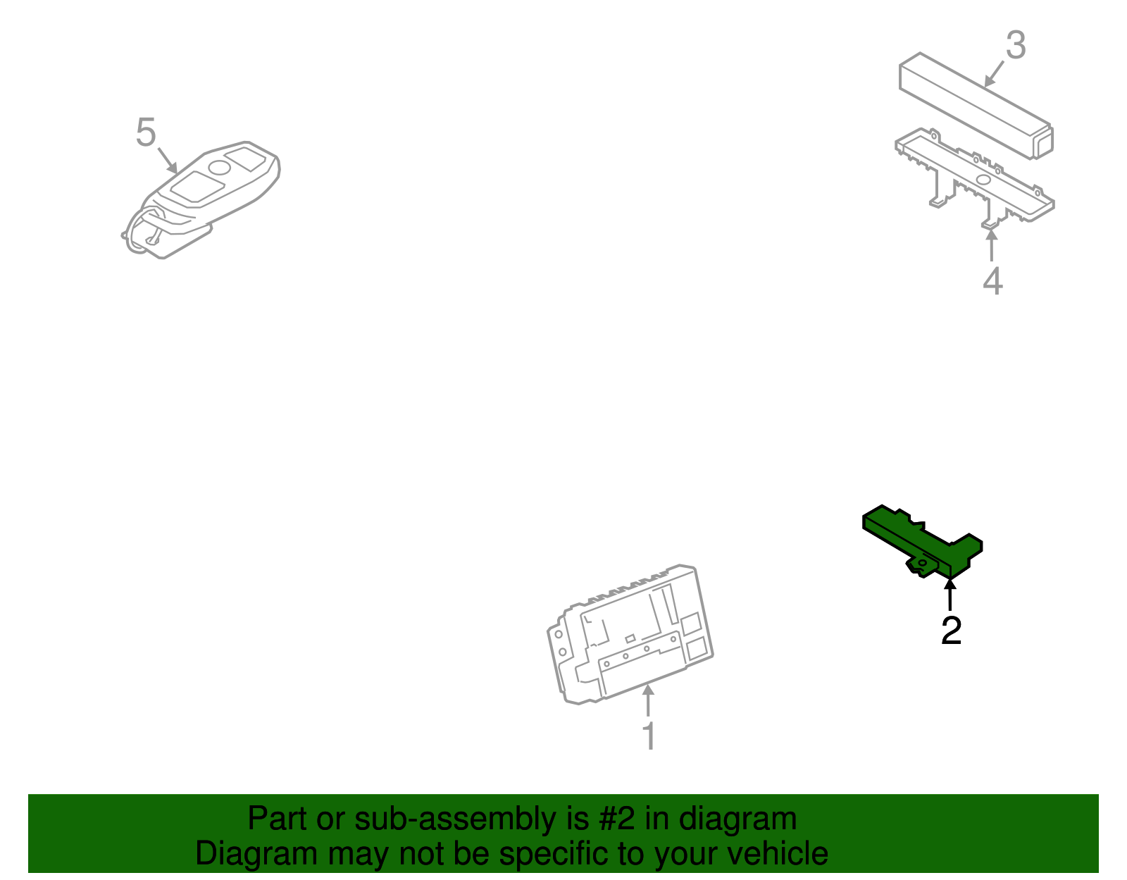 2012-2025 Ford Keyless Entry Antenna DS7Z-19D596-A | Miracle Ford Parts
