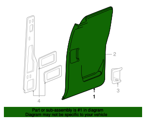 2001-2007 GM Door Trim Panel 15291352 GM | GMPartsDirect.com