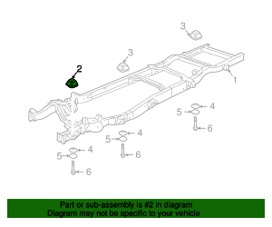 1996-2024 GM Upper Body Mount Cushion 25728546 | TascaParts.com
