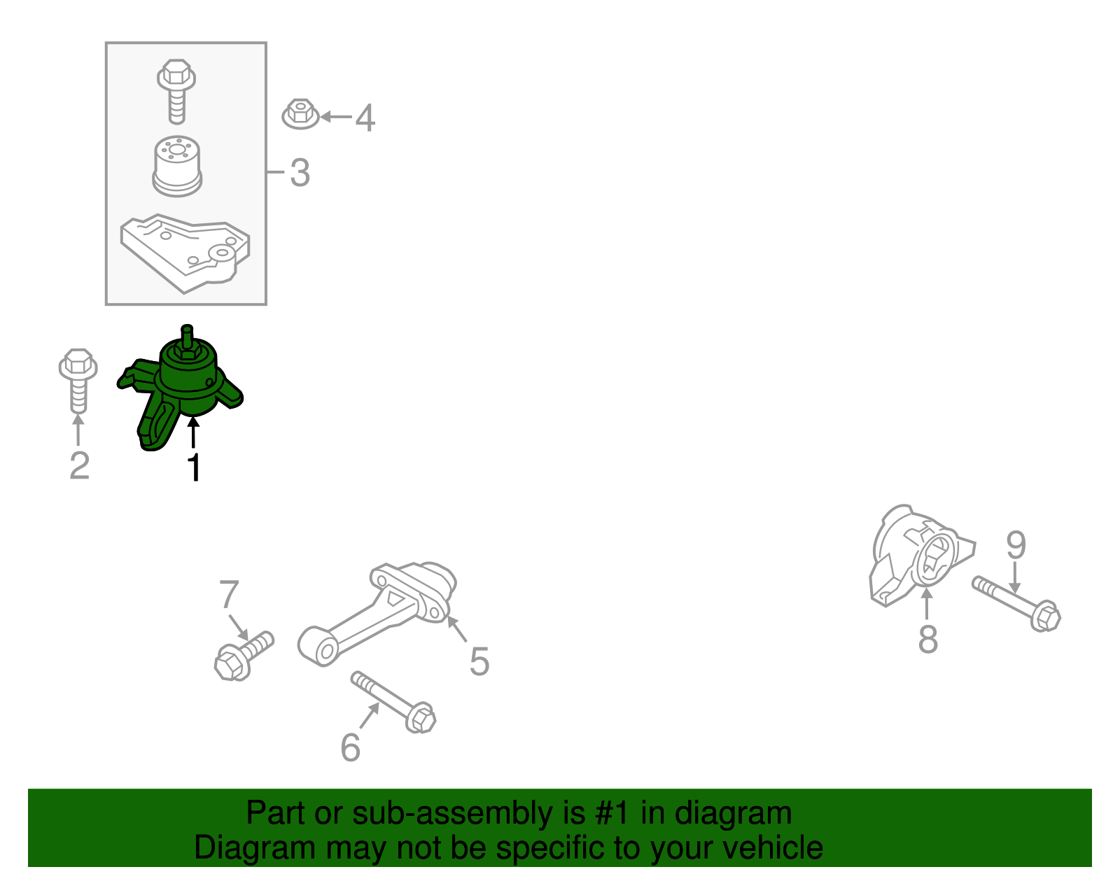2017-2020 Kia Cadenza Side Mount 21810-F6800 | TascaParts.com