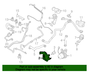 Porsche OEM Secondary Air Injection Pump Bracket Part# 958-605-101-00 ...