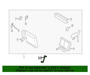 2019-2020 Nissan Altima Drain Hose 92590-6CA0B | TascaParts.com