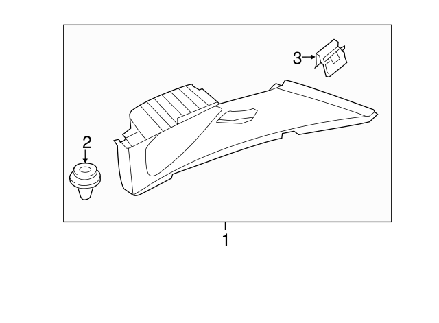 85784-26000 - Lower Center Pillar Trim Clip - 2007-2017 Hyundai | World ...