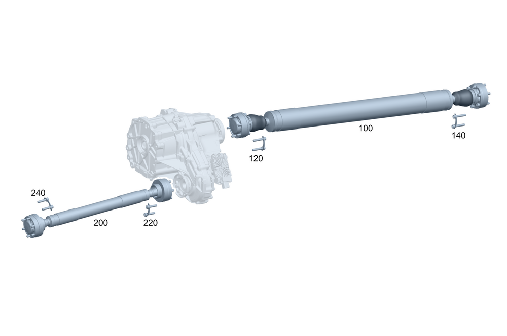 463-410-18-00 - Propeller Shaft 2019-2024 Mercedes-Benz | Mercedes-Benz ...
