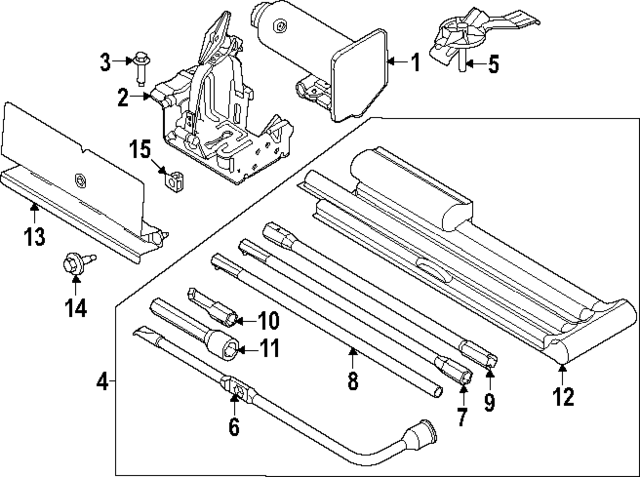 2023-2024 Ford F-350 Super Duty Lever HC3Z-17081-D | OEM Parts Online