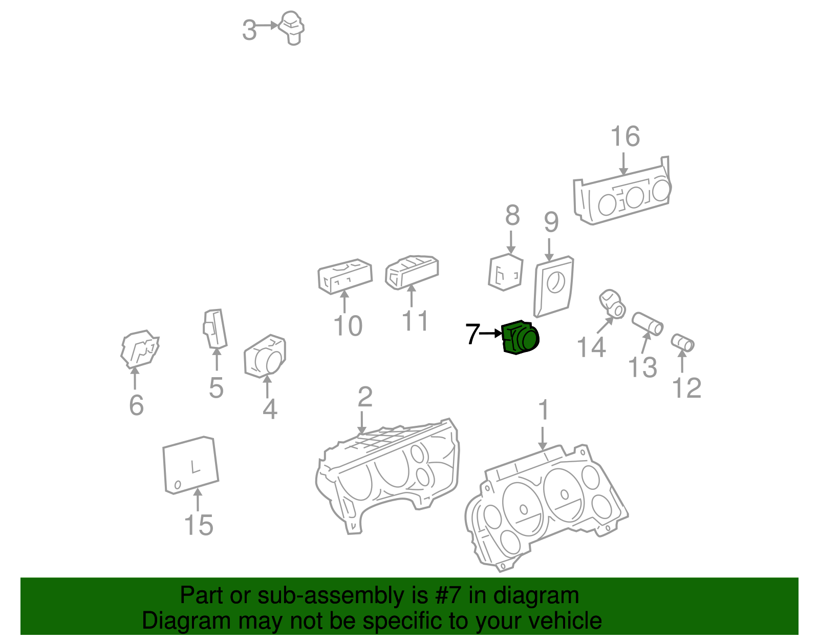 2008-2014 GM Transfer Case Selector Switch 25878425 | Awesome Parts
