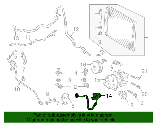 2003-2009 Lexus GX470 Discharge Hose 88703-60201 | OEM Parts Online
