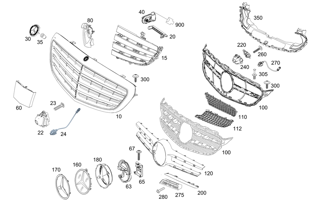 205-888-00-00 - Installation Frame 2008-2018 Mercedes-Benz | Mercedes ...