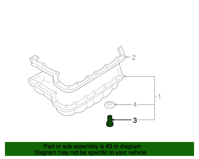 2004-2009 Nissan Drain Plug 31377-8Y000 | Nissan Parts Plus