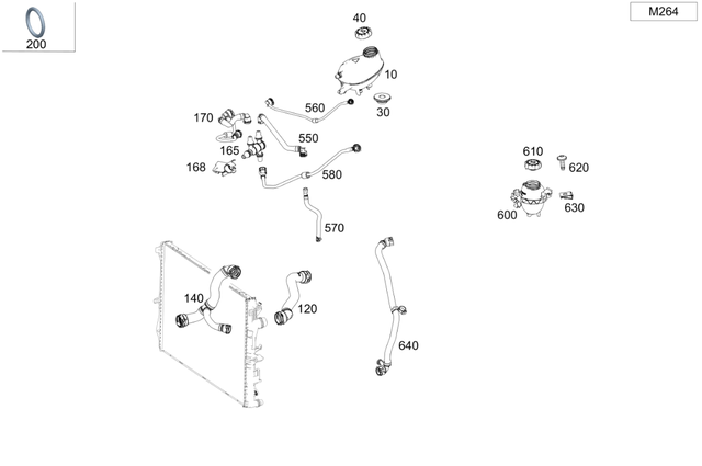 2016-2020 Mercedes-Benz Bleed Line 238-501-81-00 | Mercedes-Benz Parts