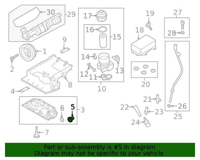 2017-2024 Porsche Drain Plug PAF-911-679 | OEM Parts Online