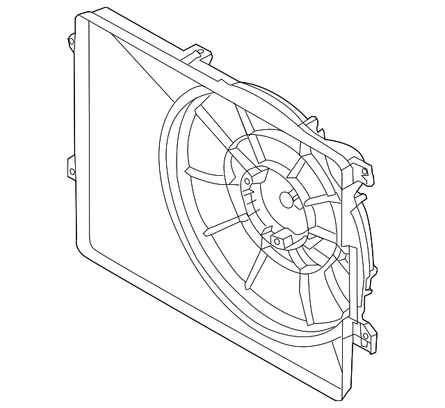 2011-2016 Kia Sportage Fan Shroud 25350-2S000 | TascaParts.com
