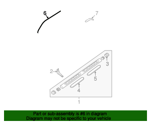 2004-2015 Nissan TITAN Side Seal 80828-8S50A | OEM Parts Online