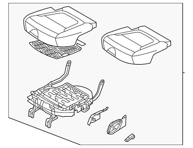 2022-2023 Hyundai Tucson Cushion Assembly 88100-CW510-KIE | QuirkParts