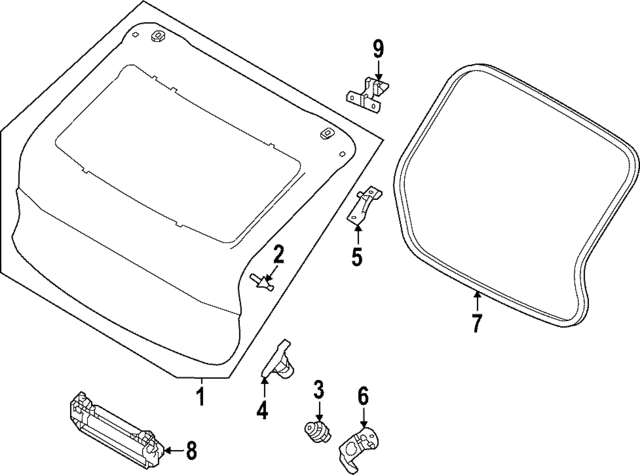 2022-2023 Volvo C40 Recharge Lift Gate 32392111 | TascaParts.com
