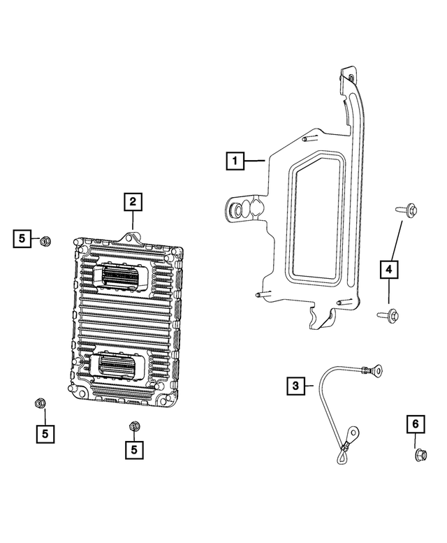 MOPAR ENGINE CONTROLLER MODULE - 68480920AC - 68480920AC | Mopar Online ...
