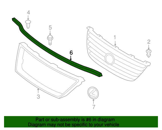 2007-2009 Lexus ES350 Seal 53155-33030 | OEM Parts Online