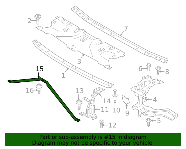 51647409749 - 2017-2022 BMW Center Support (51-64-7-409-749) | BMW of ...