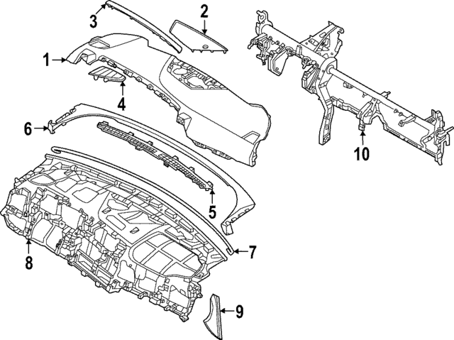 2023-2024 Kia Sportage Upper Trim 84748-DW000WK | TascaParts.com