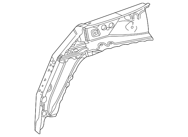 53708-08030 - Fender Rail - 2021-2023 Toyota Sienna | Sparks Parts