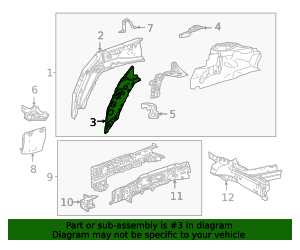 53787-08010 - Upper Reinforced 2021-2024 Toyota Sienna | Ourisman ...