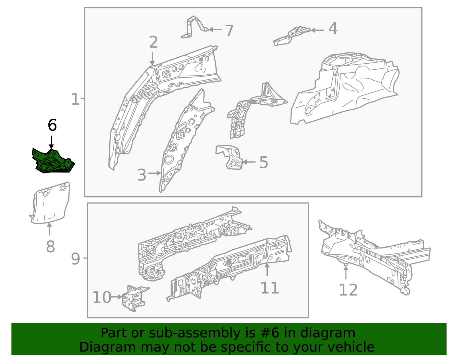 2021-2024 Toyota Sienna Front Brace 53835-08020 | Toyota Parts Center