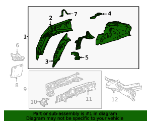 2021-2024 Toyota Sienna Apron Assembly 53701-08050 | Toyota Parts Center