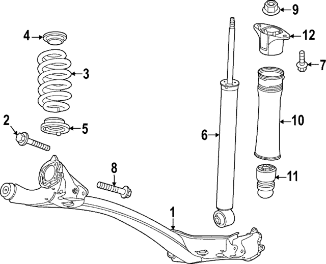 2020-2024 Buick Encore GX Rear Shock Absorber 42599537 | OEM Parts Online