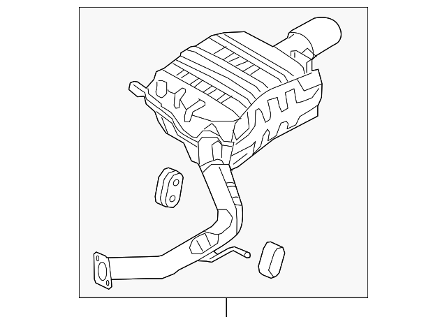 2016-2020 Kia Sorento Rear Muffler 28710-C6400 | QuirkParts