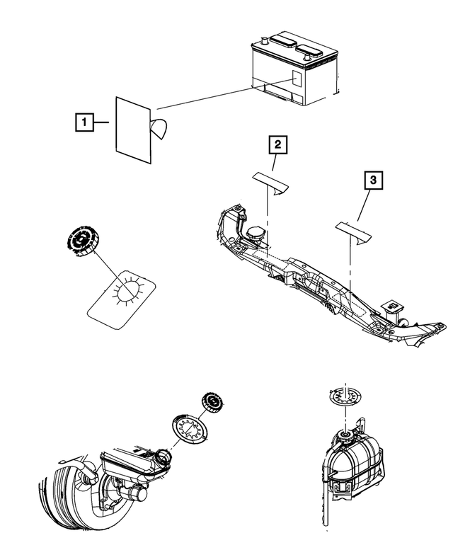 2014-2023 Mopar Air Conditioning System Label 68243738AC | Mopar eStore