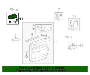 74271-0C090 - Switch Bezel - 2010-2013 Toyota Tundra | Nucar Toyota Parts