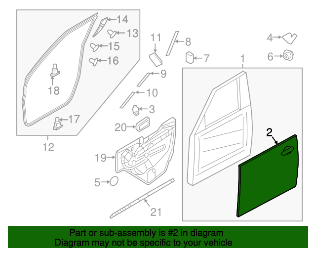 2017-2021 Nissan Armada Outer Panel H0152-5ZAMA | QuirkParts