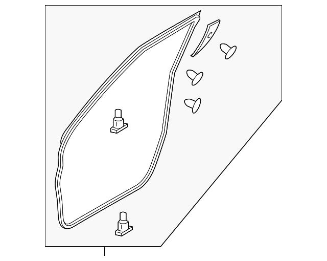 2017-2021 Nissan Armada Door Weather-Strip 80831-1LA0D | OEM Parts Online