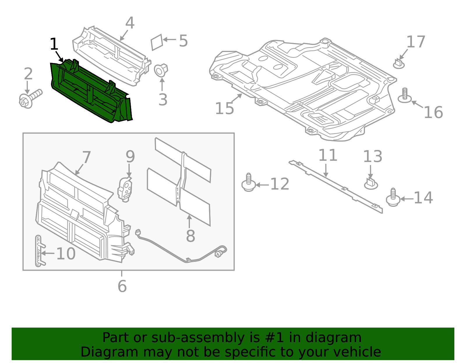CM5Z-8327-A - Lower Deflector 2012-2014 Ford Focus | Big 3 Auto Parts