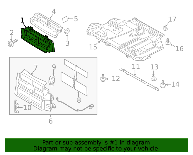 Genuine OEM Ford Part - Lower Deflector F1EZ-8327-A | Genuine OEM Ford ...