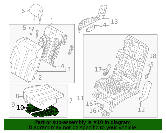 89270-T6000 - Seat Cushion Heater 2021-2024 Genesis GV80 | AutoNation Parts