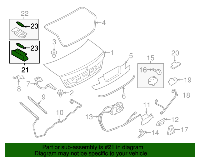 Genuine BMW 63-31-9-185-401 | Trunk Lamp | FREE Shipping on Most Orders ...