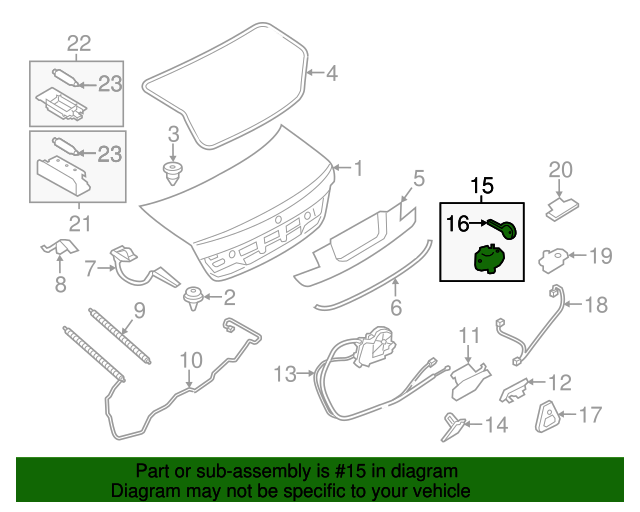 Genuine BMW 51-24-7-226-794 | Lock Cylinder | FREE Shipping on Most ...